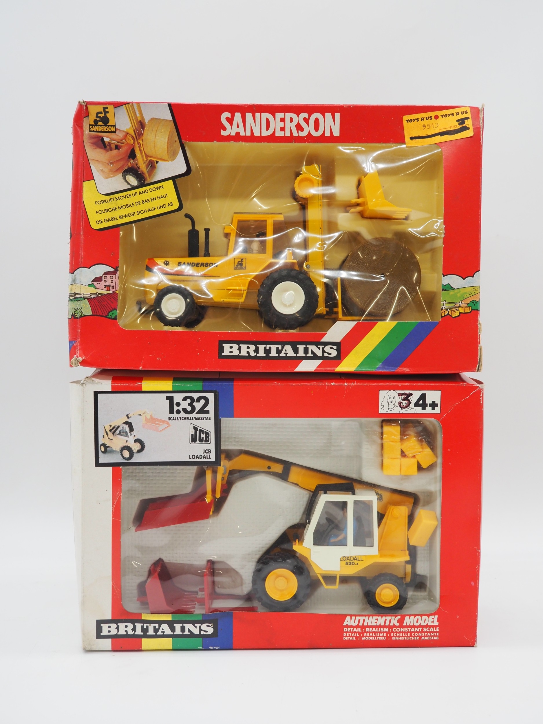 Britains 1:32 scale boxed model 9513 Sanderson rough terrain forklift ...