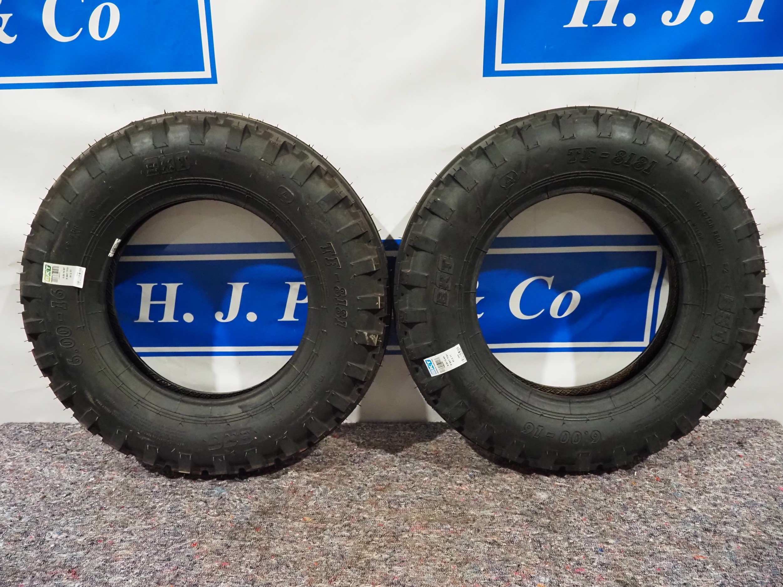 BKT TF-8181 6.00-16 front tyres - 2 NOS