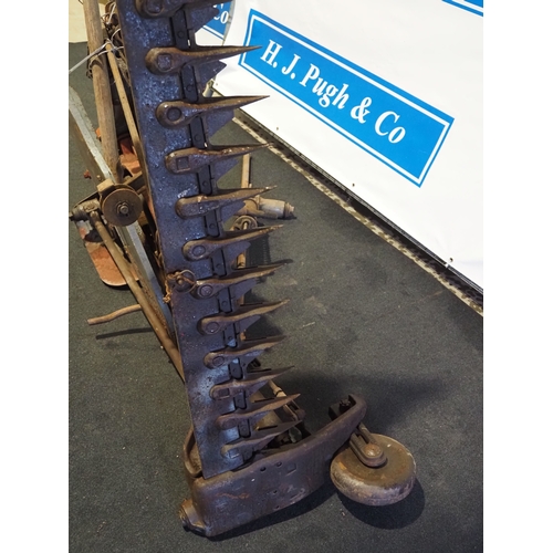 Ferguson finger bar mower. C/w swath board and PTO. Badged
