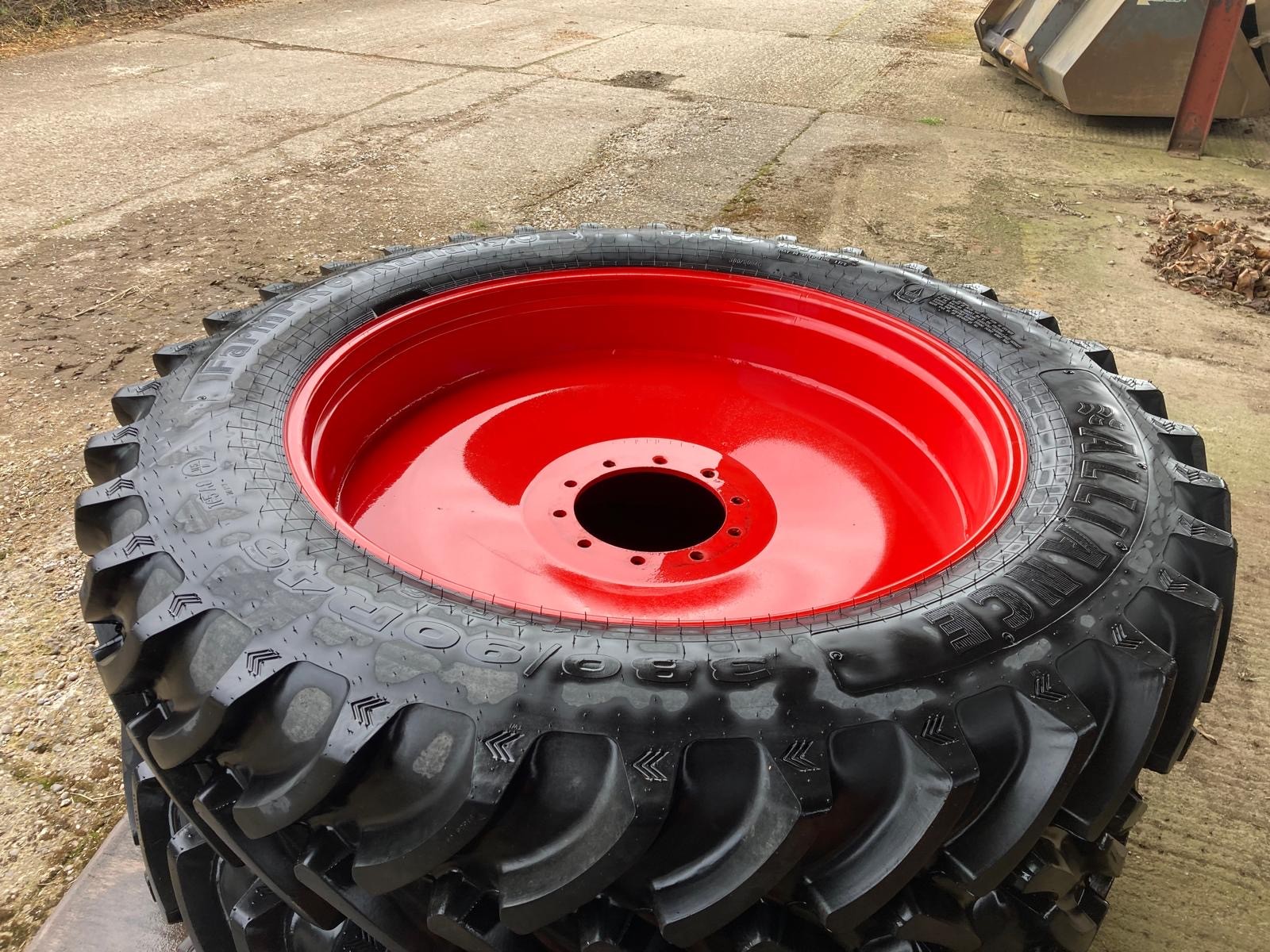 Alliance Farm pro radial 380/90 R46 rear tyres off a trailed sprayer