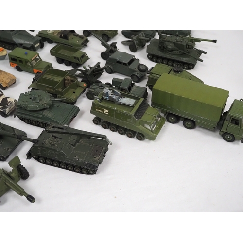 Quantity of assorted mostly Dinky military model vehicles