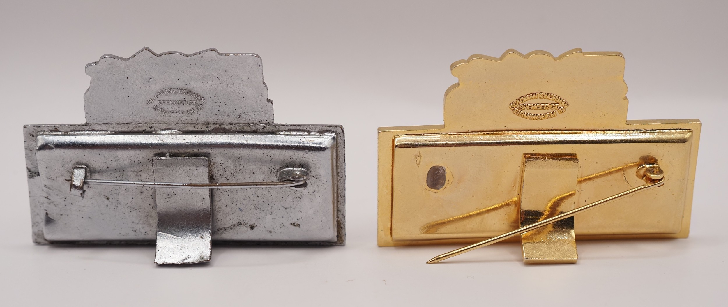 'The Ferguson System' name plate holder pin badges - 2