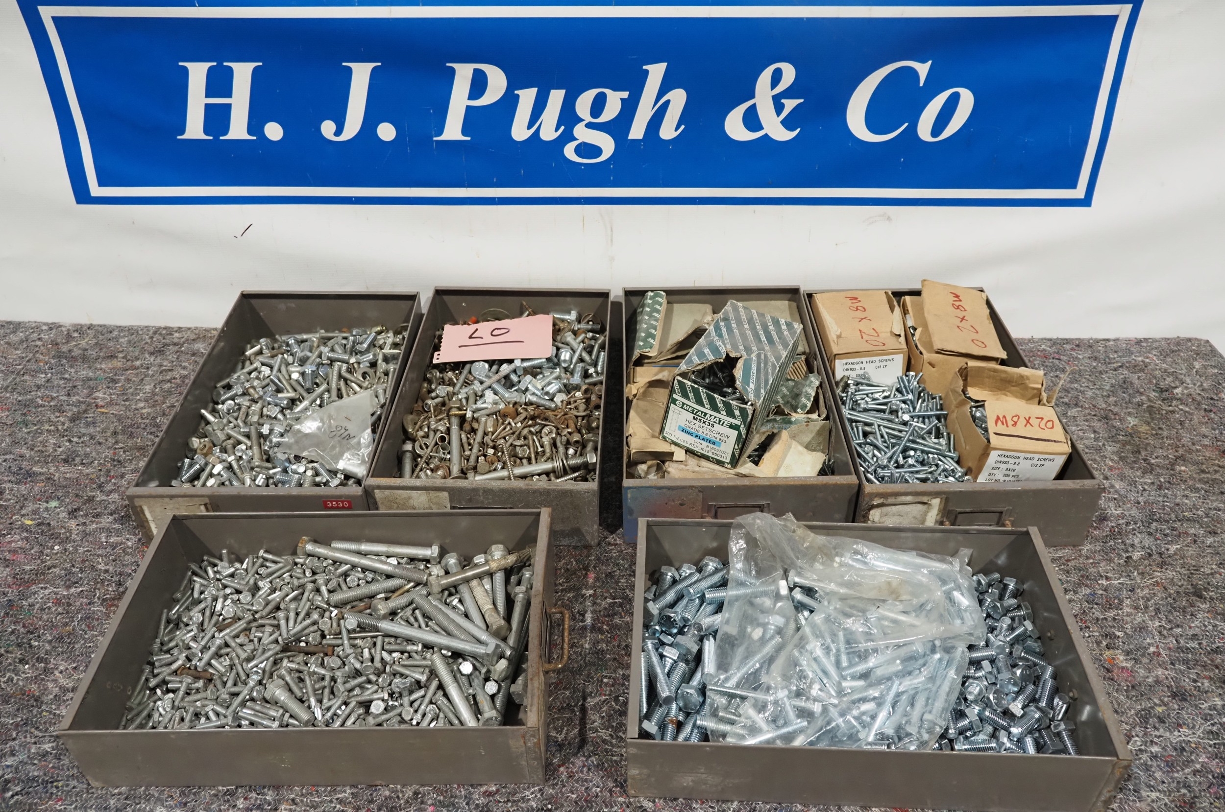 Assorted metric bolts