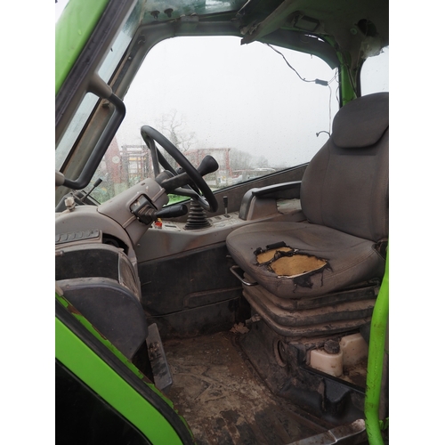 Merlo P34-7 Plus Turbo Farmer telehandler. Showing 7647 hours. Reg ...