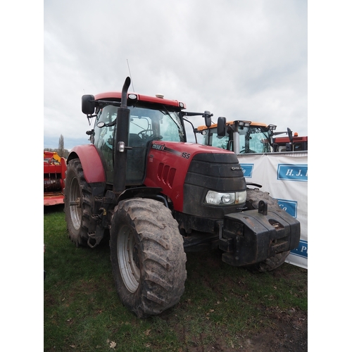 Case 155 Puma 4WD tractor with front weights. Runs and drives. Has ...