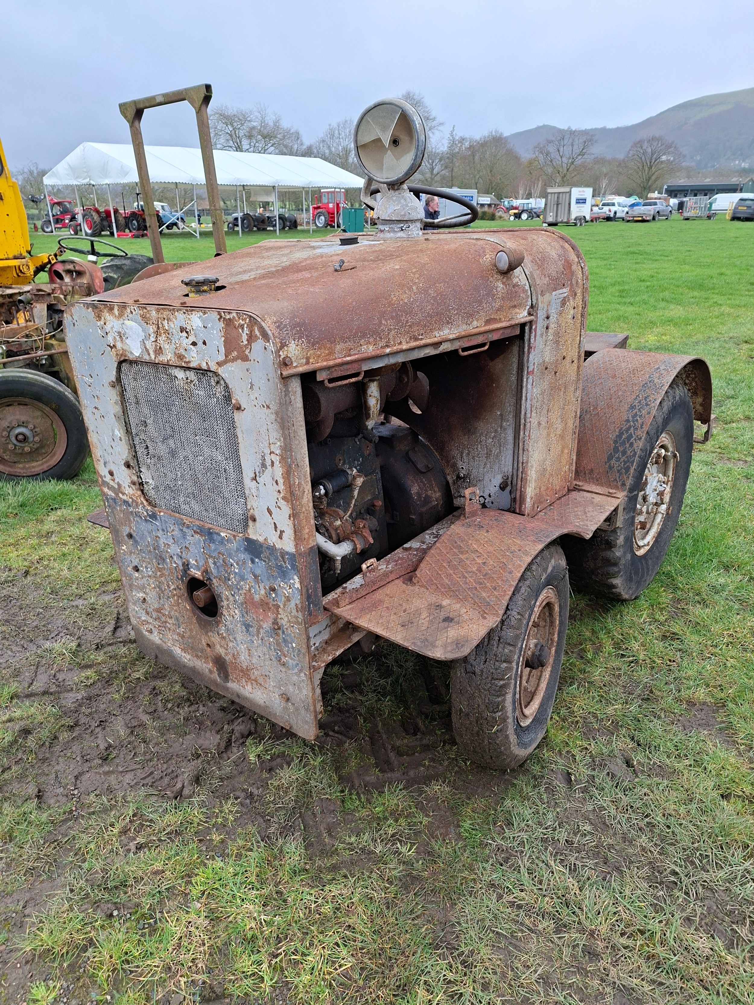 Planet Tug tractor. Made by F C Hibberd. Fitted with Fowler-Sanders 20X ...