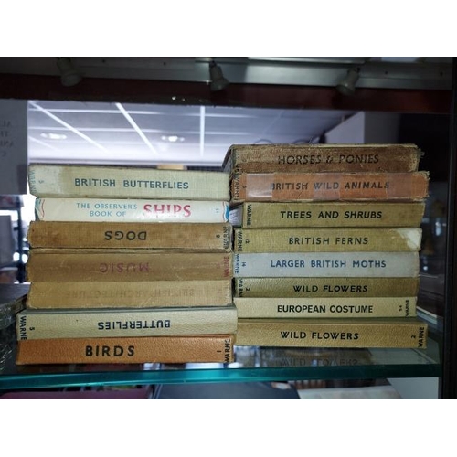 15 Vintage Observer Books Including Ships, Moths, Butterflies & Wild ...