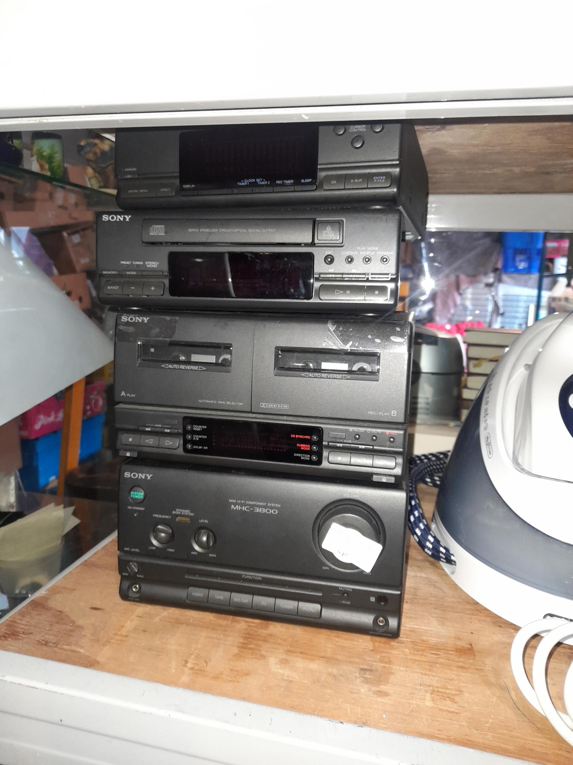 Sony Mini Hi-fi Component System MHC-3800 Untested