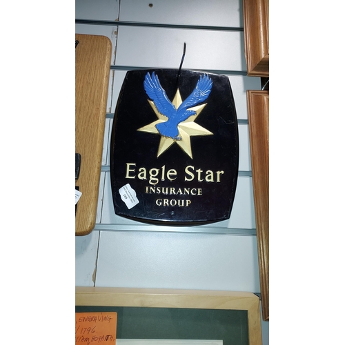 1970S Eagle Star Insurance Plaque