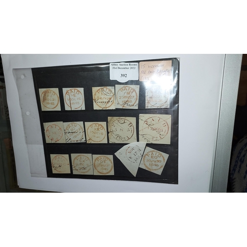 15 Victorian Pre Paid Postmarks