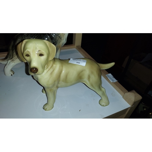 Melba Ware Alsatian Plus Cooper Craft Labrador Ornament