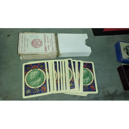 3 Packs Of Antique Playing Cards
