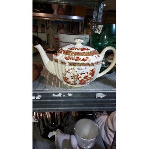 Ceramic Spode Indian Tree Patterned Teapot
