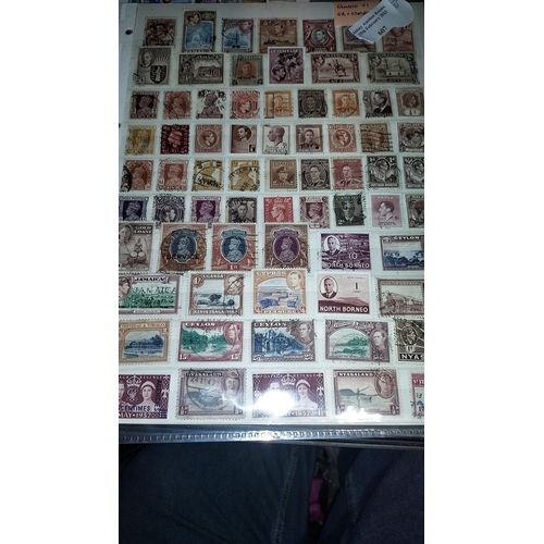 Card Of George V1 Gb + Empire Stamps