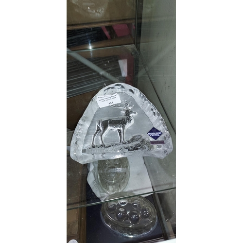 Edinburgh Crystal Stag Paperweight