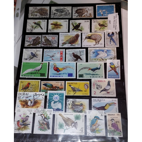 Page Of Bird Stamps