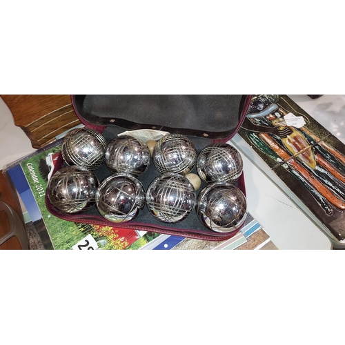 Set Of French Boules In Case