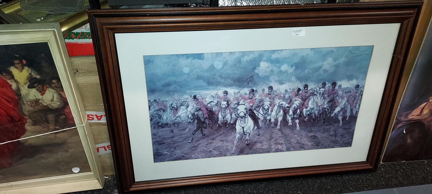Large Framed Charge Of The Light Brigade Print