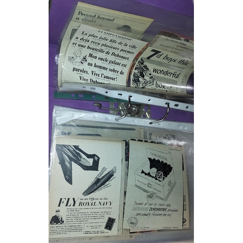 Folder Of Advertising Cut Outs