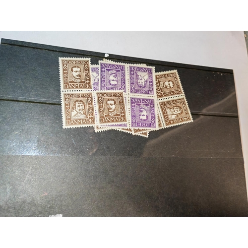 Envelope Of Denmark Stamps In Block