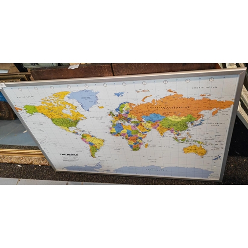 Framed World Map