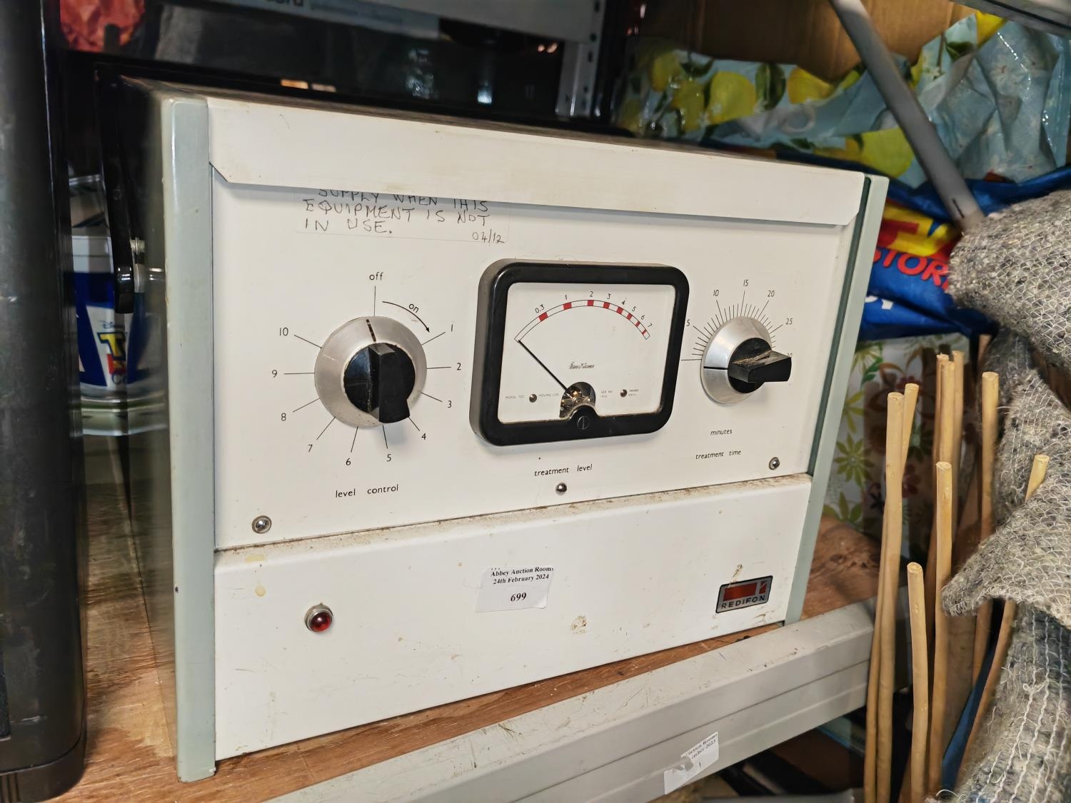 Vintage Redifon Electric Treatment Medical Machine