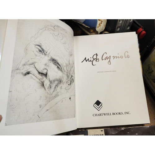 2 Large Books On Leonardo Da Vinci & Michael Angelo