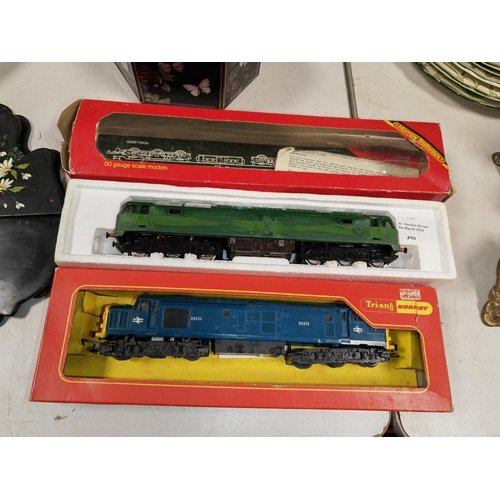 Hornby Triang Loco And Hornby Railways Loco 1 With Touch Up Paint