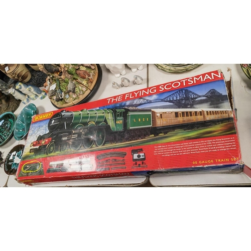 Hornby Flying Scotsman Train Set In Box Missing Loco And Tender