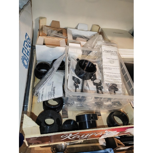 Box Of Eagle Eye Camera Arms And Zooms Etc