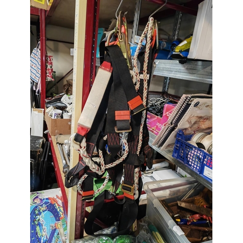 2 Safety Harnesses With 2 Safety Cords Still In Packaging, Hard Hat ...