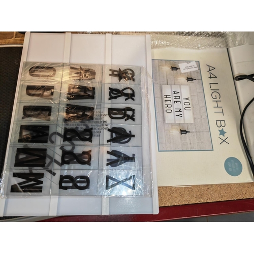 Light Up Light Box Can Be Personalised Unused In Box