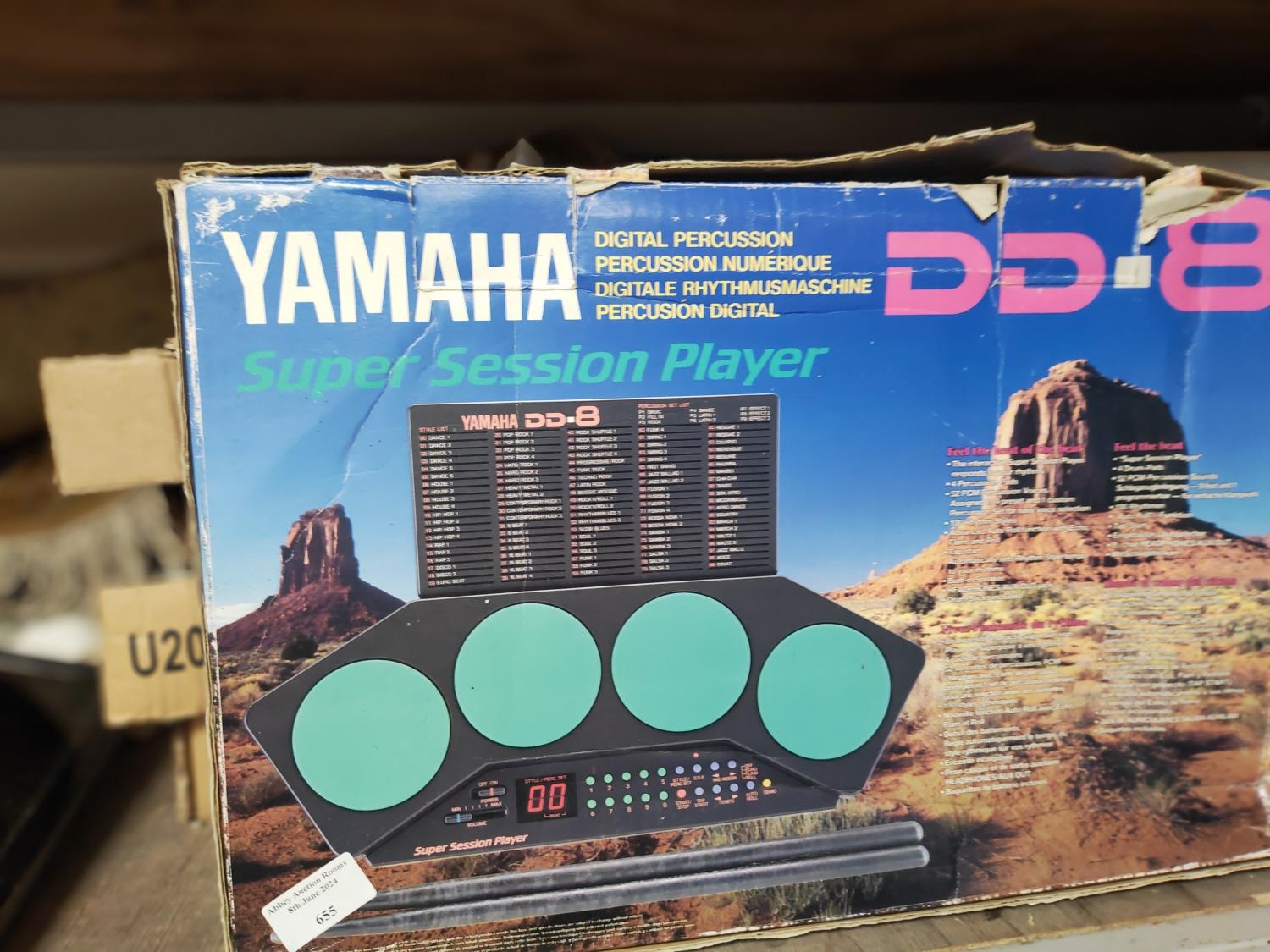 Yamaha Dd-8 Drum Machine Tested And Working With Power Siupply And Sticks