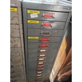 Metal Thin 15 Drawer Filing Cabinet