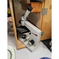 Vintage Soviet Biolab Nomo Microscope In Box Working
