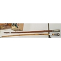 2 Military Swagger Sticks One With Silver Topped