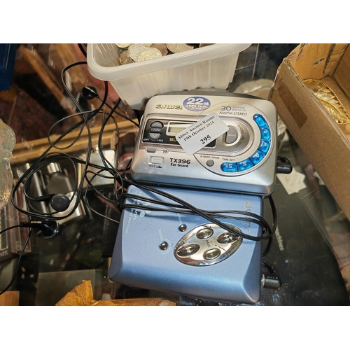 2 Sony & Aiwa Walkman'S With Headphones