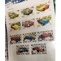 Pages Of Car Stamps (Double Sided)