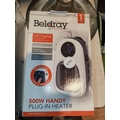 Beldray 500W Handy Plug In Heater With Led Display In Box