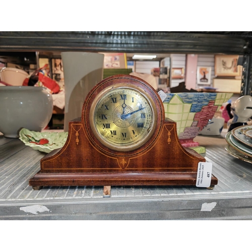 Small Wooden Mantle Clock