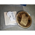 Ww1 Gold Plated Proof Coin Large