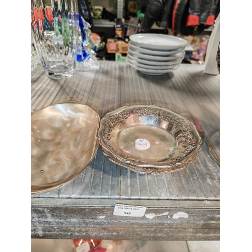 3 Pieces Of Wmf Silver Plate