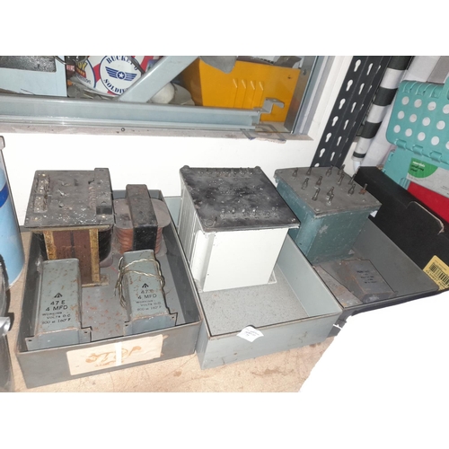 Selection Of Electrical Transformers With Tin Boxes Including Military