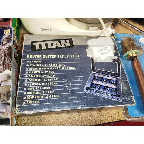 Unused Titan Router Bits Sets