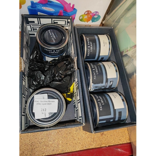 5 Unused Paint & Paper Library London Paint Samples