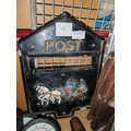 Cast Iron Post Box Front Coach & Horses