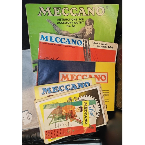 Bundle Of 8 Original Meccano Items In Model Books, Instructions, Price ...
