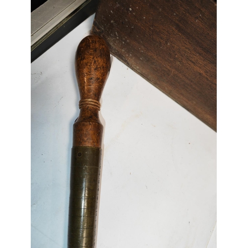 Brass Wooden Handled Ring Sizer