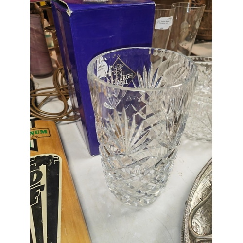 Edinburgh Crystal Vase In Box