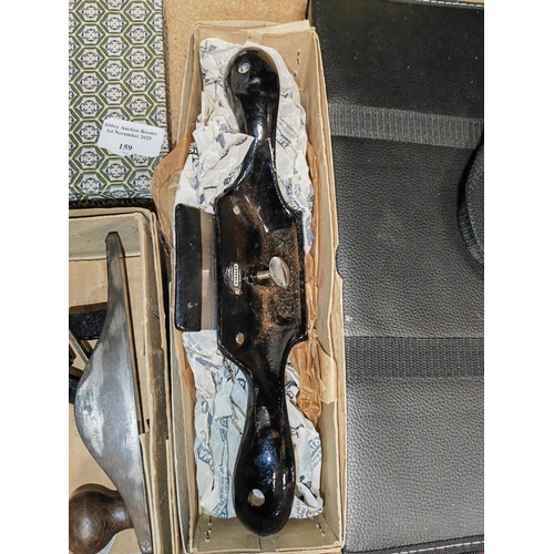 Stanley Spoke Shave In Box Plus A Carpenters Plane In Box
